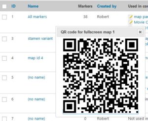 Where to find QR codes for fullscreen map links › Maps Marker Pro