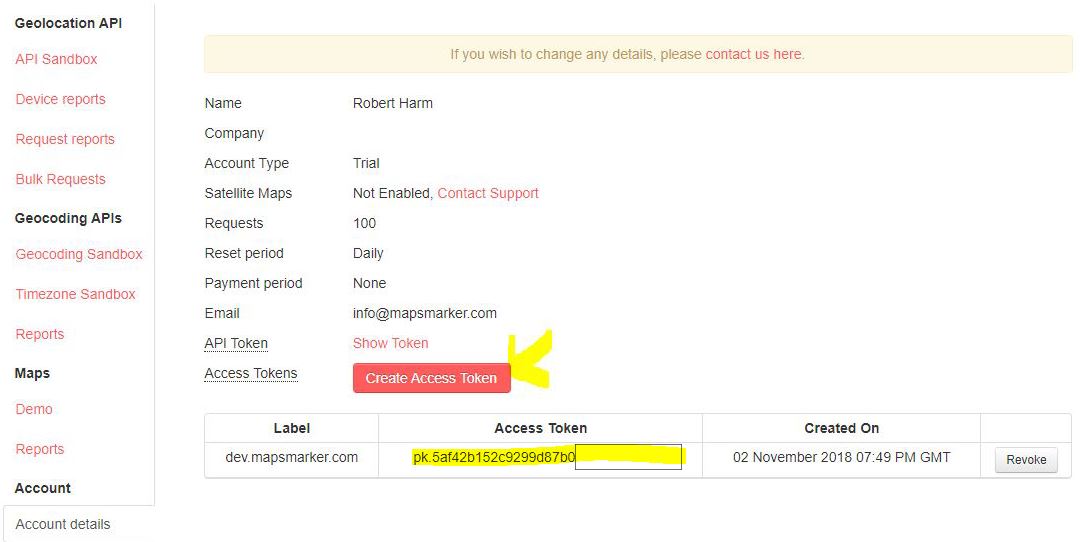 How to setup LocationIQ geocoding › Maps Marker Pro