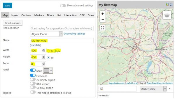 Starter guide – how to create a basic map › Maps Marker Pro