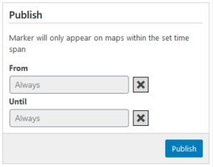 Maps Marker Pro v4.13 with support for scheduled markers, popup ...