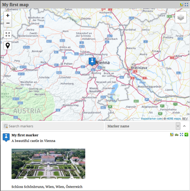 Maps Marker Pro v4.16 with location finder for list of markers ...